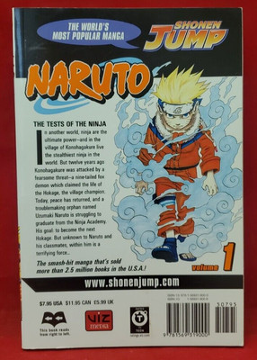 Naruto Volume 1 by Masashi Kishimoto manga graphic novel 9781569319000 ...