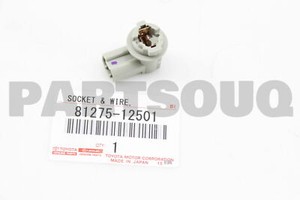 8127512501 Genuine Toyota SOCKET & WIRE, CENTER STOP LAMP 81275-12501 ...