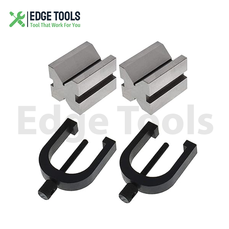Precision Engineer All Steel Vee Blocks Clamp Set V Block Matched Pair ...