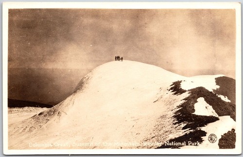 Columbia Crest Summit Mountain Rainier National Park Real Photo RPPC ...