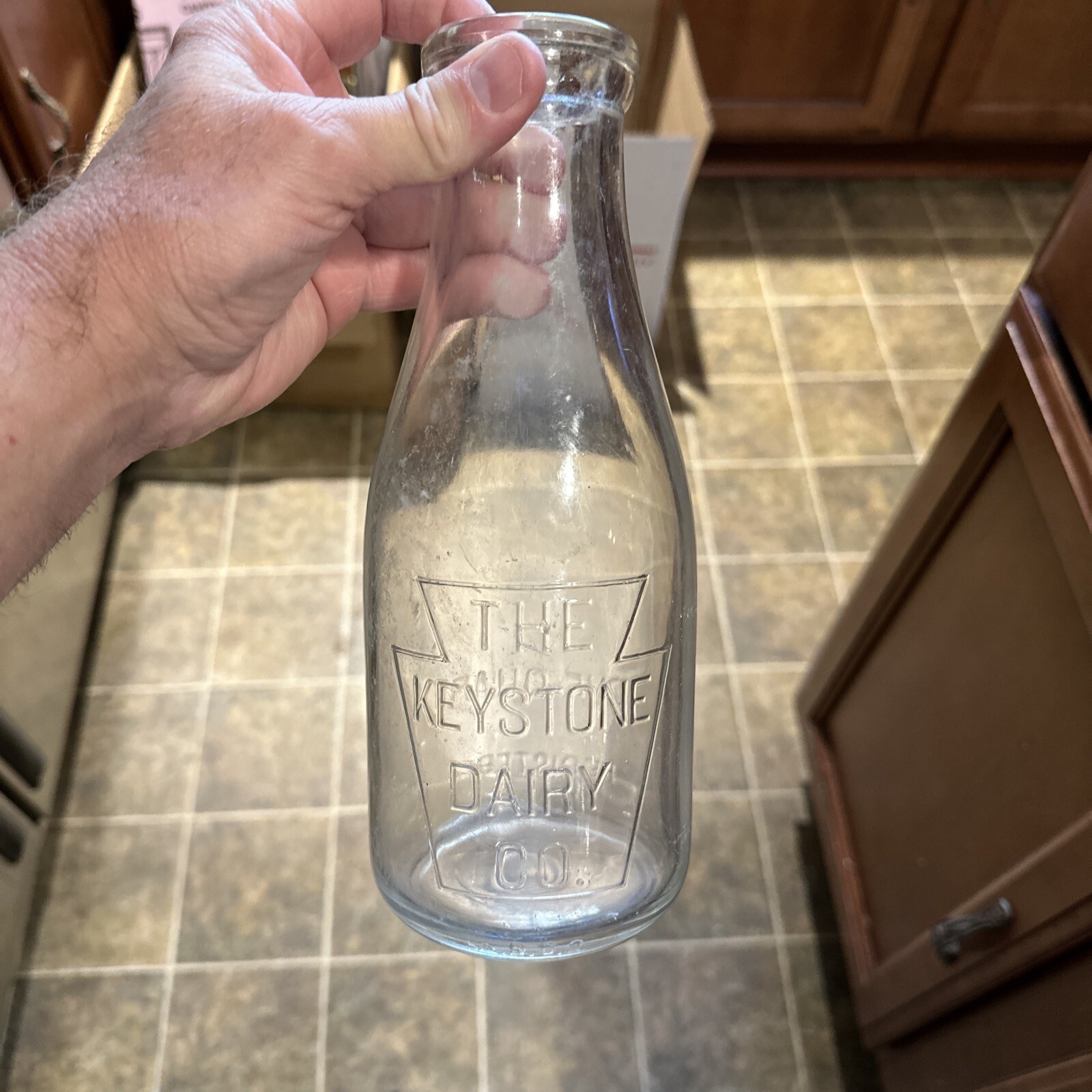 Keystone Dairy Co. Embossed Quart Milk Bottle Pennsylvania PA | eBay