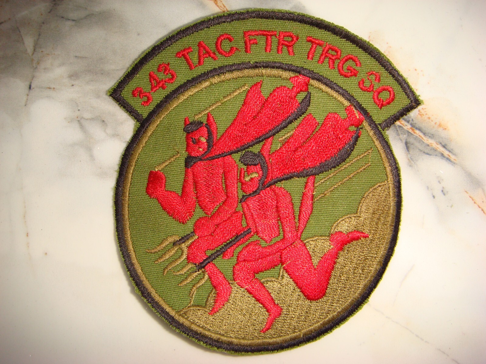 USAF 343rd TACTICAL FIGHTER SQUADRON " RED DEVILS" PATCH | eBay
