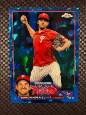 2023 Topps Chrome Sapphire Aaron Nola Image Variation #278 SP Phillies ...