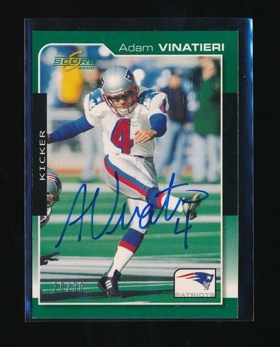 ADAM VINATIERI 2000 SCORE AUTO AUTOGRAPH #/30 *NEW ENGLAND PATRIOTS* | eBay