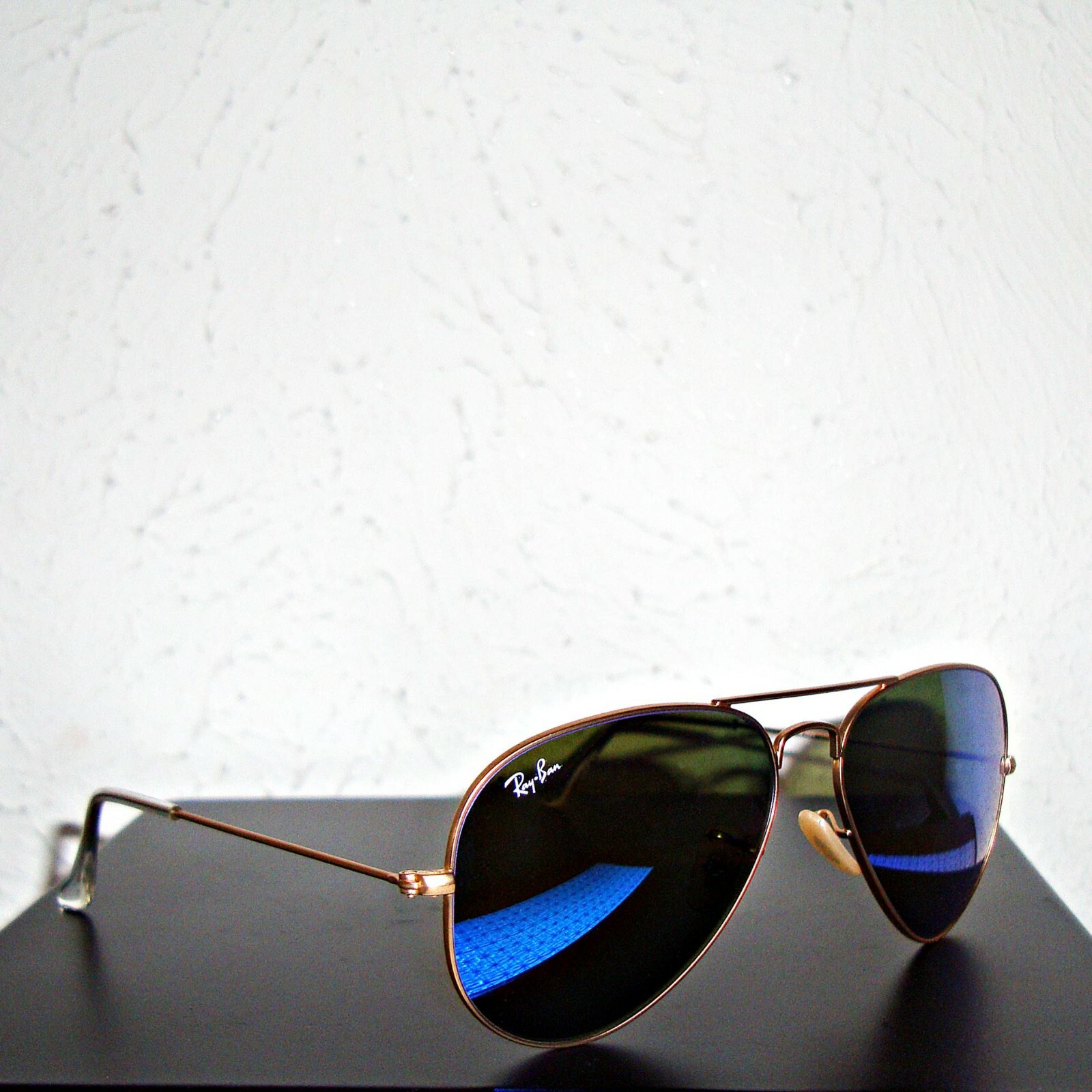 Ray-Ban RB3025 Aviator Flash Lenses Mirror Blue Sunglasses for sale ...
