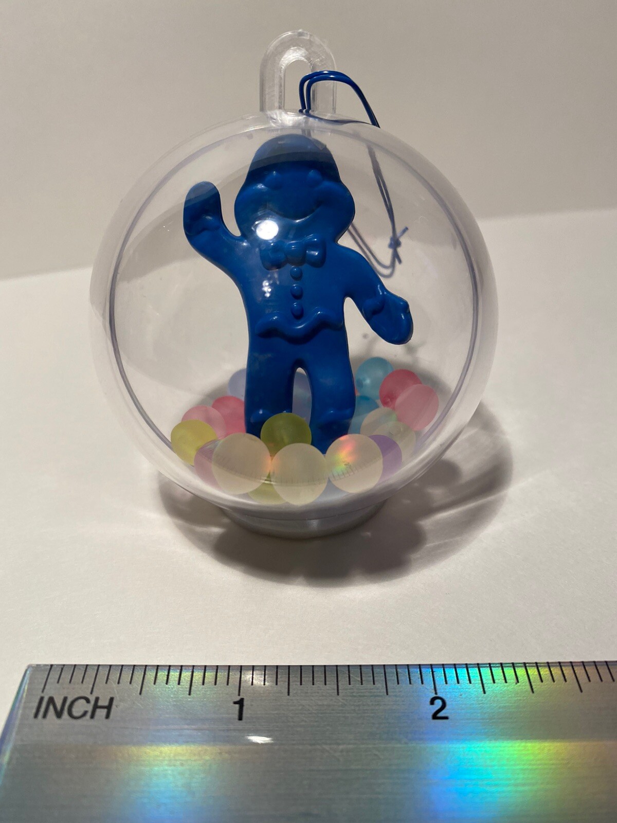 Candyland Ornament Blue Gingerbread Man Handmade | eBay