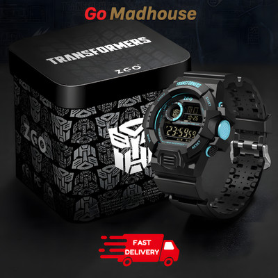 ZGO X Transformers Men’s Official Watch Digital Waterproof Alarm ...