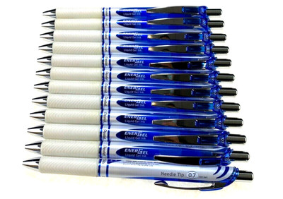 Pentel EnerGel Pearl Gel Pens Blue Ink Dozen BLN77PW-C 12 Units New | eBay
