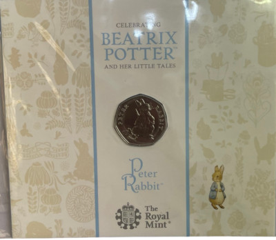2018 50P - PETER RABBIT FIFTY PENCE - BRILLIANT UNCIRCULATED - BU ...