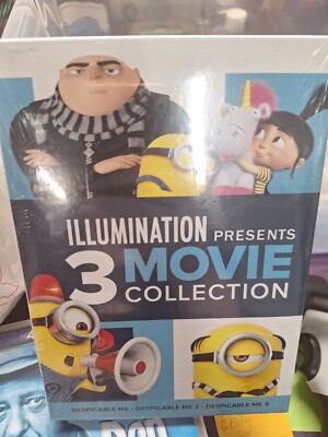 Illumination Presents 3 Movie Collection Despicable Me 1, 2, & 3 DVD ...