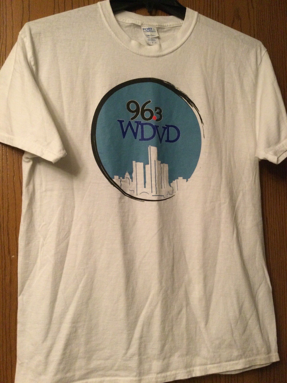 WDVD - 96.3 WDVD - Detroit Radio - White Shirt - L - Port & Company | eBay