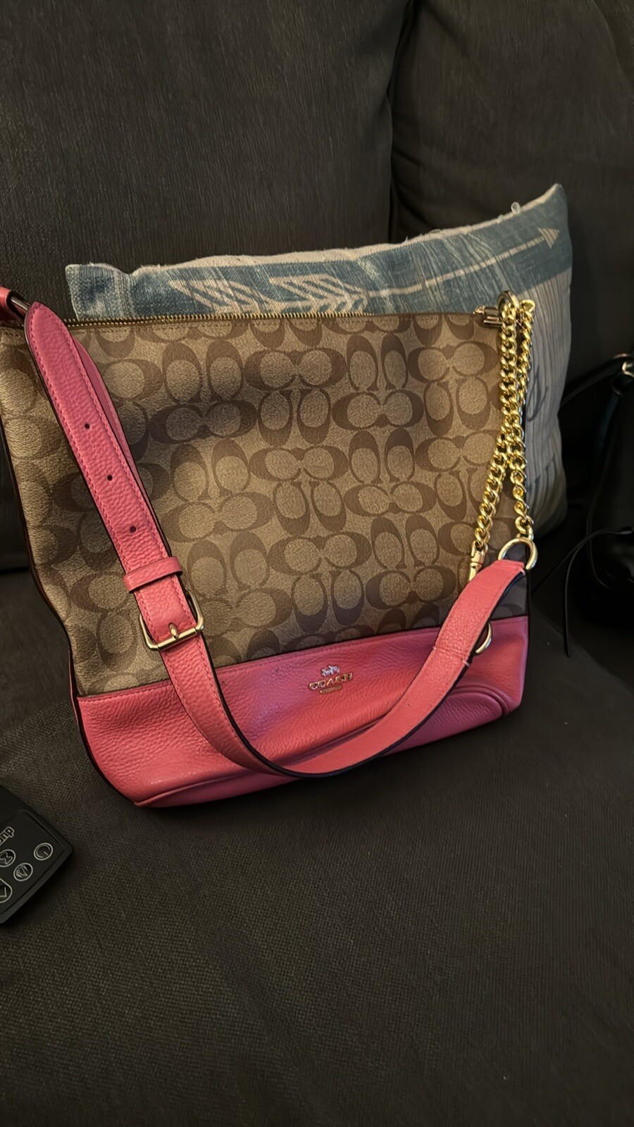 coach pink and tan - Gem