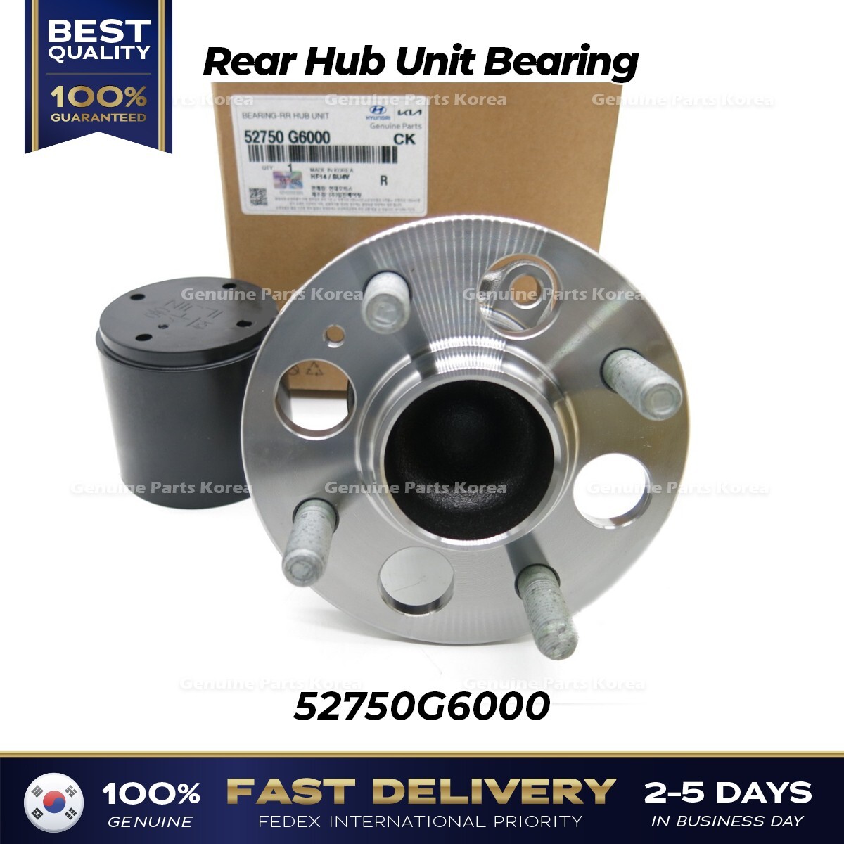 ⭐Genuine⭐ Rear Hub Unit Bearing 52750G6000 for Hyundai Casper Kia ...