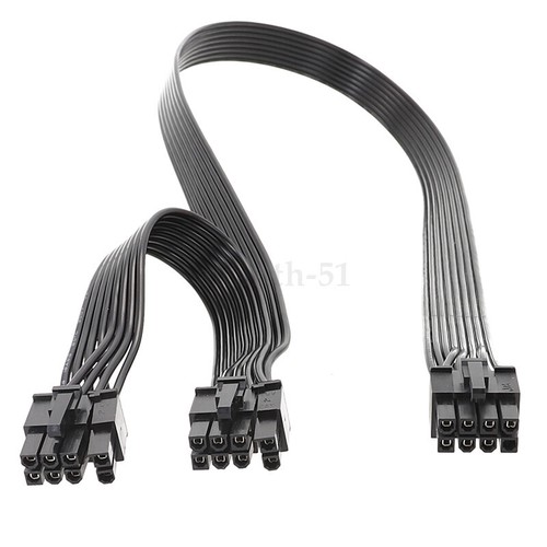 PSU VGA Male to Dual PCIe 8 (6+2) Pin Male PCIE GPU Cable for G+G2 G3 ...