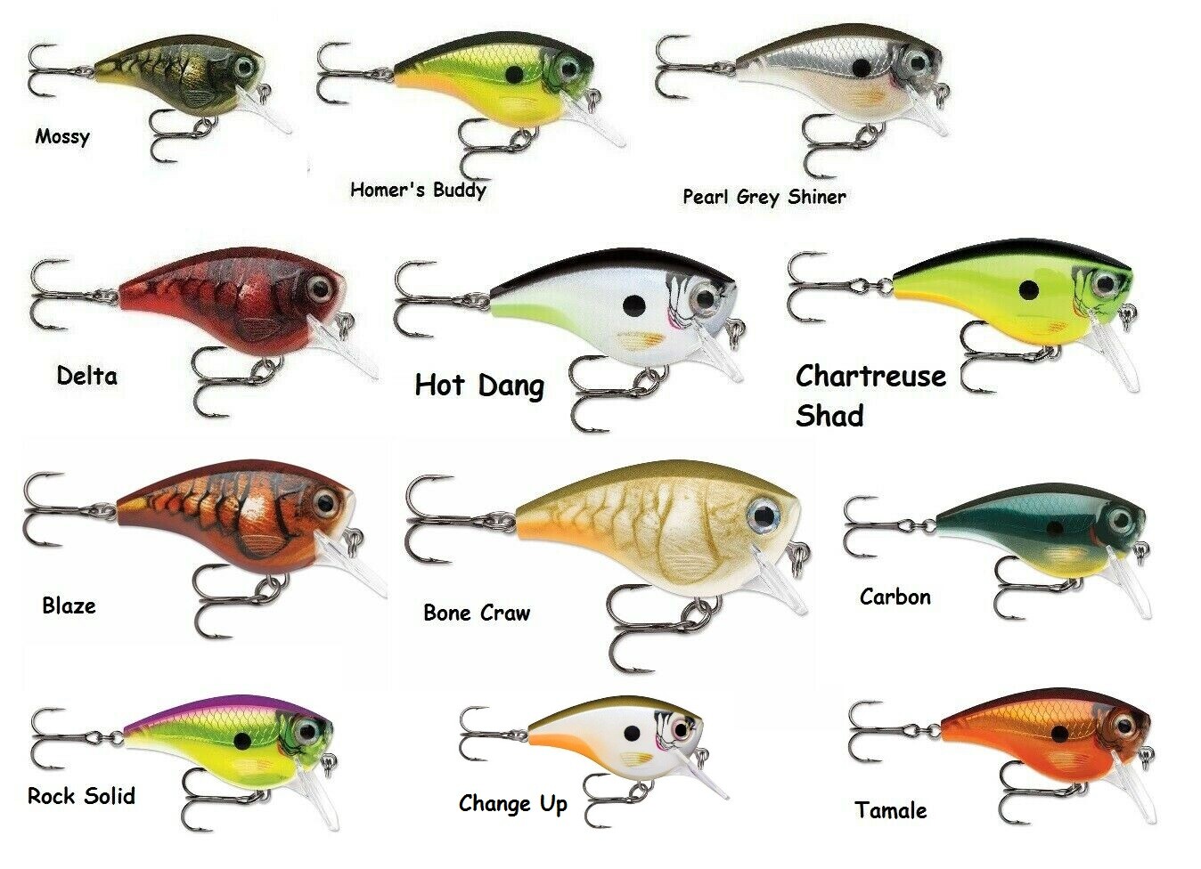 Rapala Balsa Extreme BX Big Brat 06 Squarebill Crankbait - Choice of ...