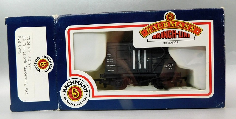 Bachmann 33-727 12 Ton Shock-Absorbing Van BR Grey W139594 wagon Boxed ...