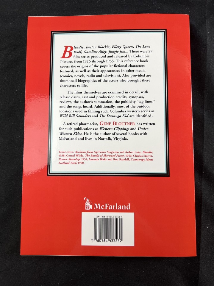 Columbia Pictures Movie Series, 1926-1955 : The Harry Cohn Years by ...