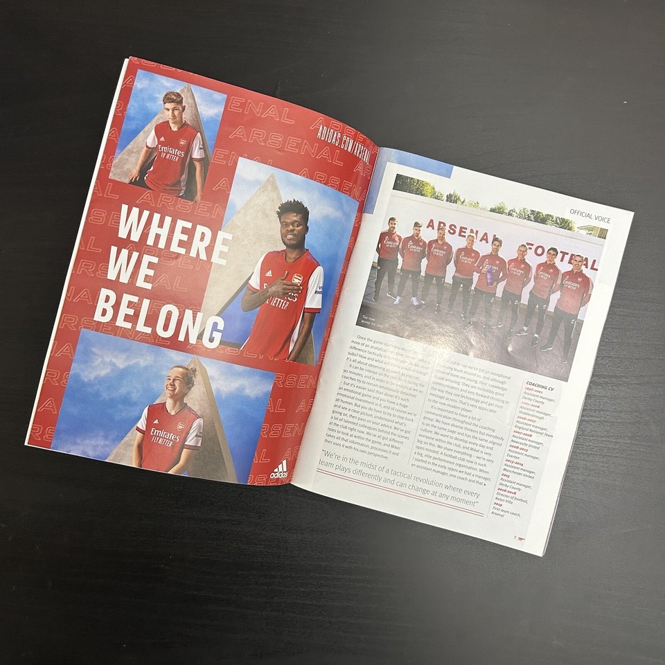 ARSENAL v MANCHESTER UNITED OFFICIAL Premier League Football Program 23 ...