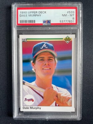 1990 UPPER DECK #533 DALE MURPHY PSA 8 BRAVES HOF | eBay