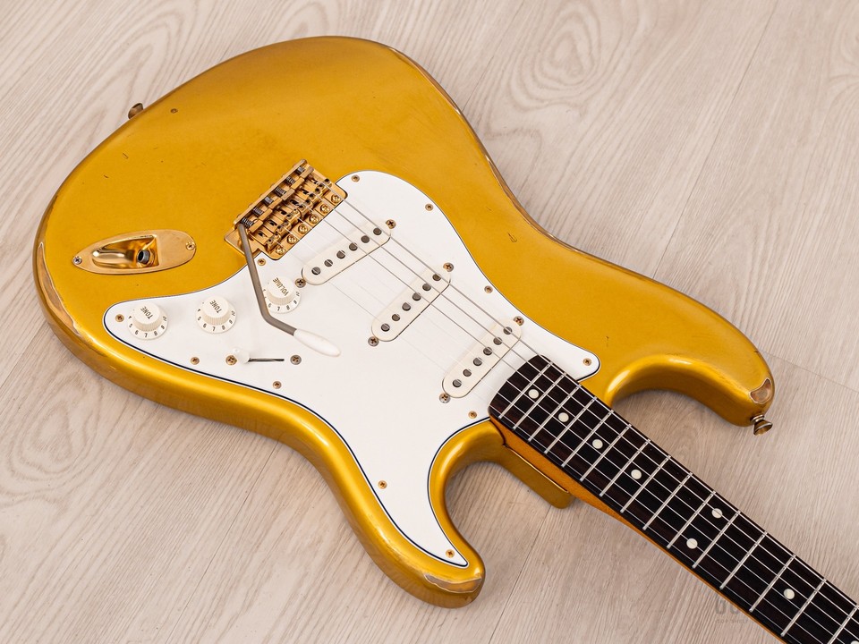 1991 Fender Custom Made Stratocaster ‘62 Vintage Reissue Aztec Gold ...