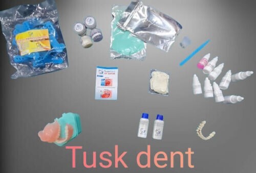 DIY Denture Kit/ Dentures kit Full set Upper lower Dentures make your ...