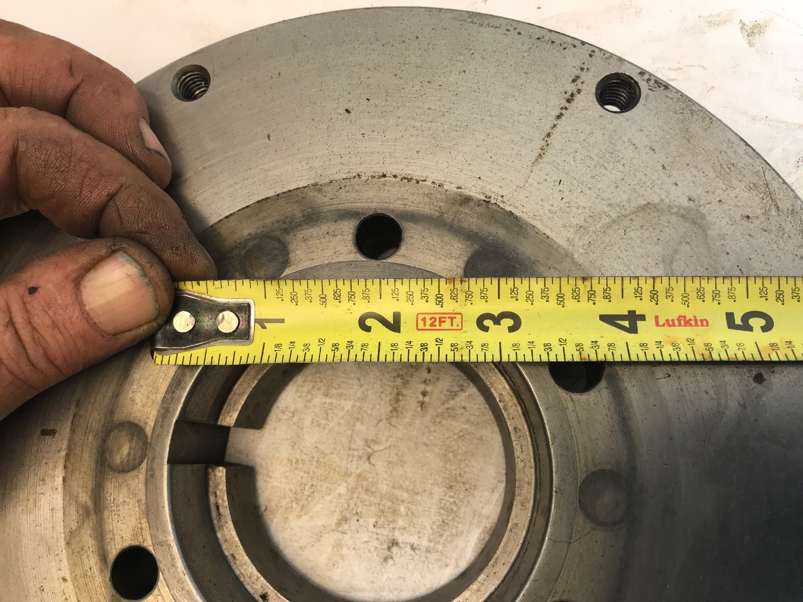 Lathe Chuck Backing Plate 1 5/16” x 8 15/16” TPI Tapered L 161 | eBay