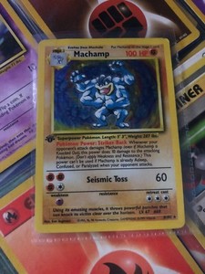Rare 1995 Machamp Holographic Authentic Nintendo First Edition Pokemon ...