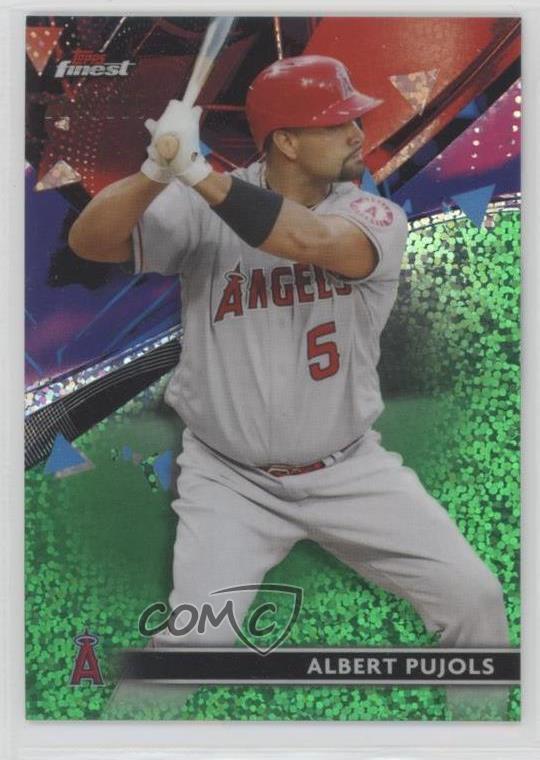 2021 Topps Finest Green Speckle Refractor /125 Albert Pujols #1 | eBay