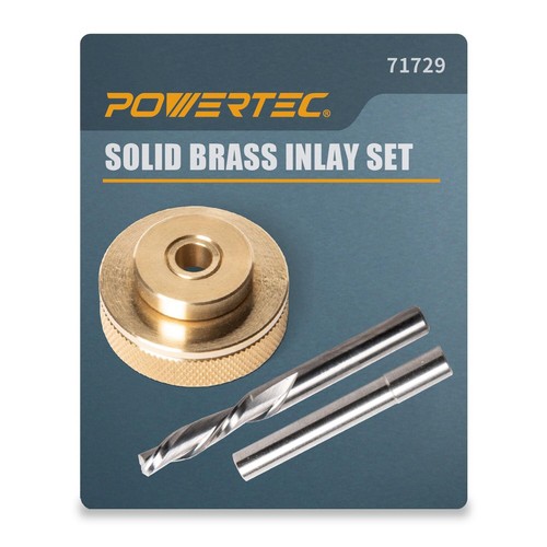 Solid Brass Inlay Kit. Router Bit with 1/4" Cutting Dia. & Shank. Fits ...