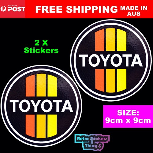 Retro Toyota Sticker X 2 JDM Vintage Toyota stickers, Turbo Drift ...