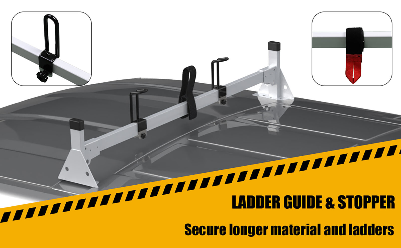 54" 4 Bar Cargo Van Ladder Roof Racks For 2015-2023 Ford Transit 150 ...