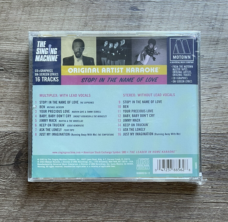 Original+Artist+Karaoke%3A+Motown+Classics+-+Stop%21+In+the+Name+of ...
