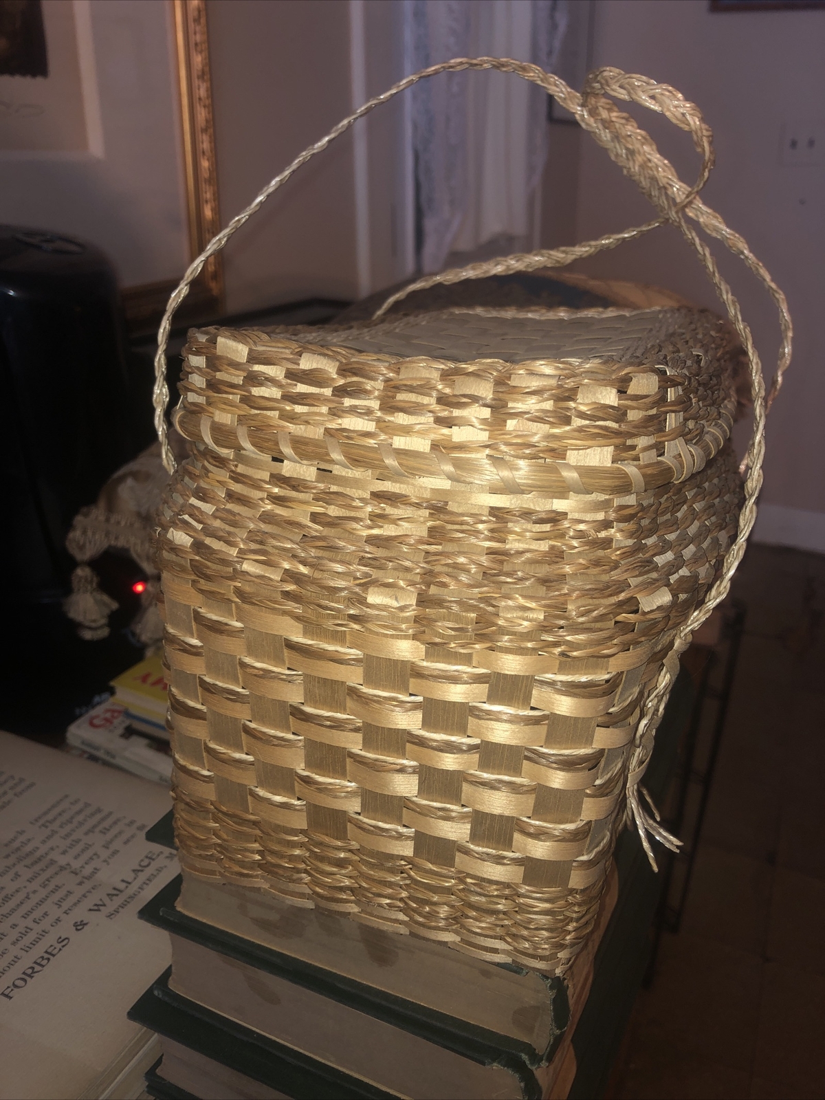 Vintage Native American Indian Mohawk Sweetgrass Basket, Elisha Camp ...