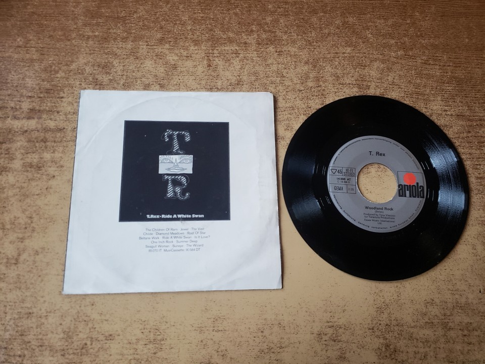 MARC BOLAN AUTOGRAPHED 1970s VG++ T. Rex – Hot Love/WOODLAND ROCK 45 | eBay