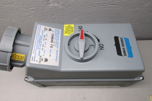 Crouse Hinds CSR64A FS Model M3 Interlock Arktite Receptacle W/ Switch ...