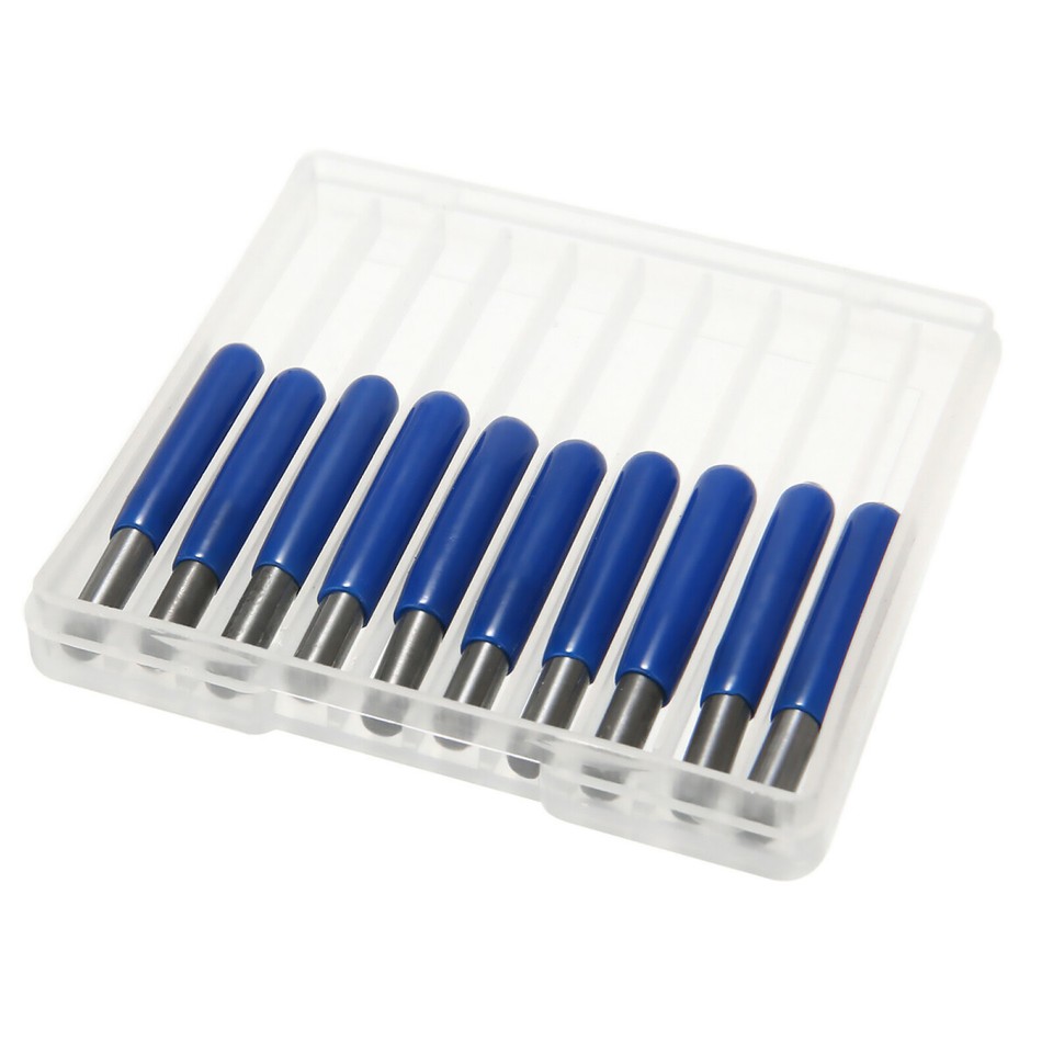 10pcs Carbide PCB Engraving Bits CNC Router Tool 60 degrees 0.1mm V ...