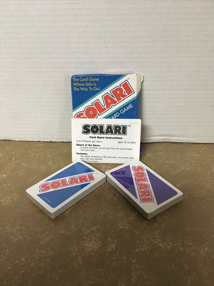 Rare Solari Card Game Okino Similar to Classic Euchre Open Box Sealed ...