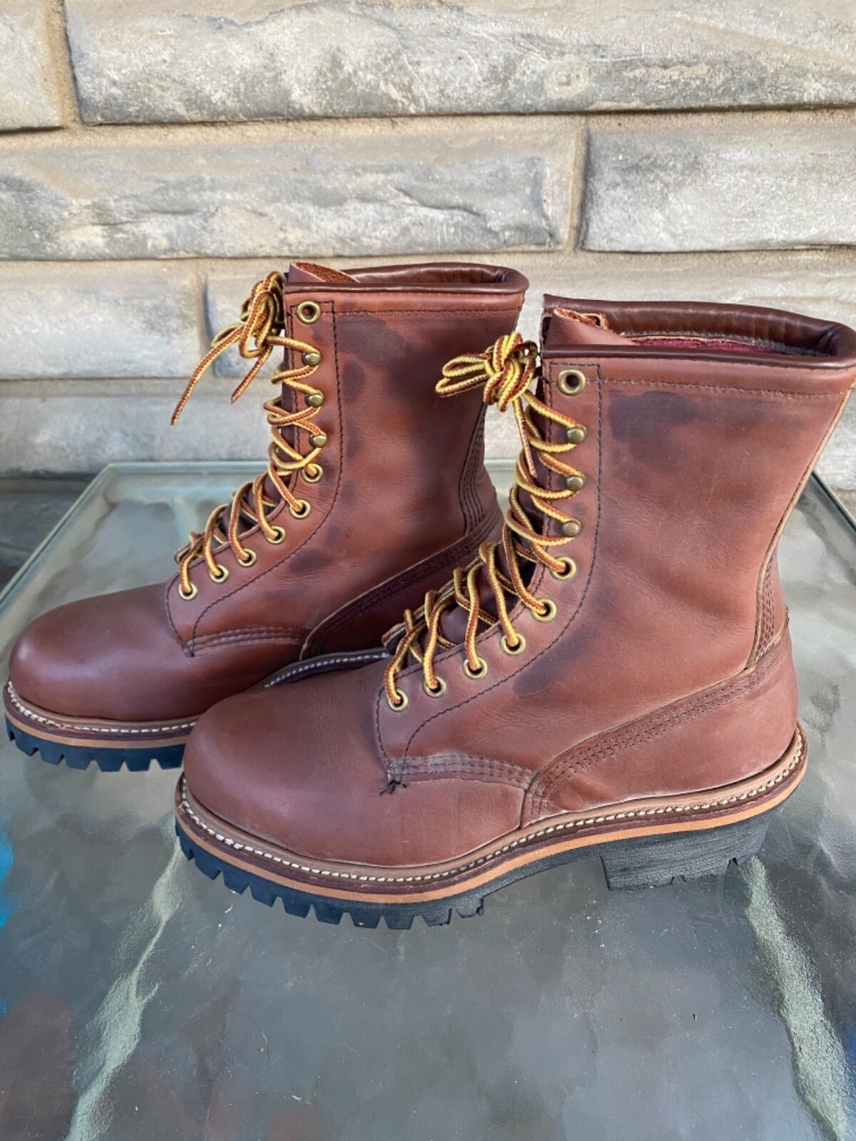 Red Wing 4418 Men's 8" Logger Boot 6.5 D Steel Toe In… - Gem