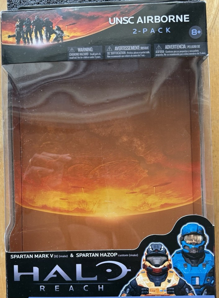 MCFARLANE HALO REACH YELLOW SPARTAN MARK V SERIES 2 UNSC WITH AIRBORNE ...