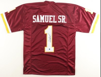 Commanders Star DEEBO SAMUEL SR. Autographed Custom #1 Jersey - AWM ...