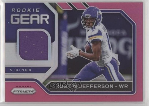 2020 Panini Prizm Rookie Gear Pink Prizm Justin Jefferson #10 RC | eBay