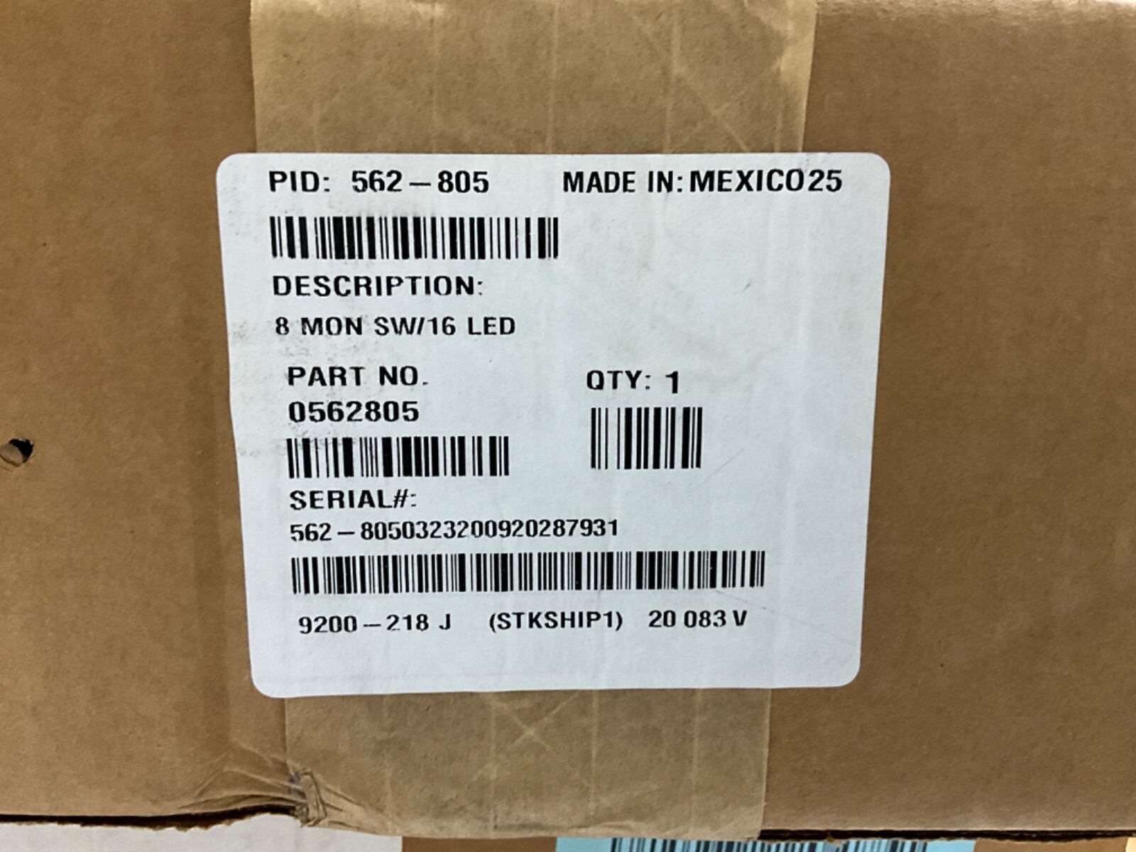 SIMPLEX 562-805 - 8 MON SW/16 LED ( Sealed) | eBay