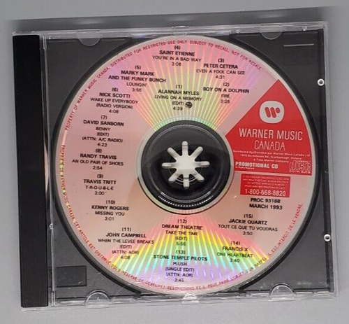 Warner Music Canada Vol. 168 by Various Artists (CD, Mar. 1993) | eBay
