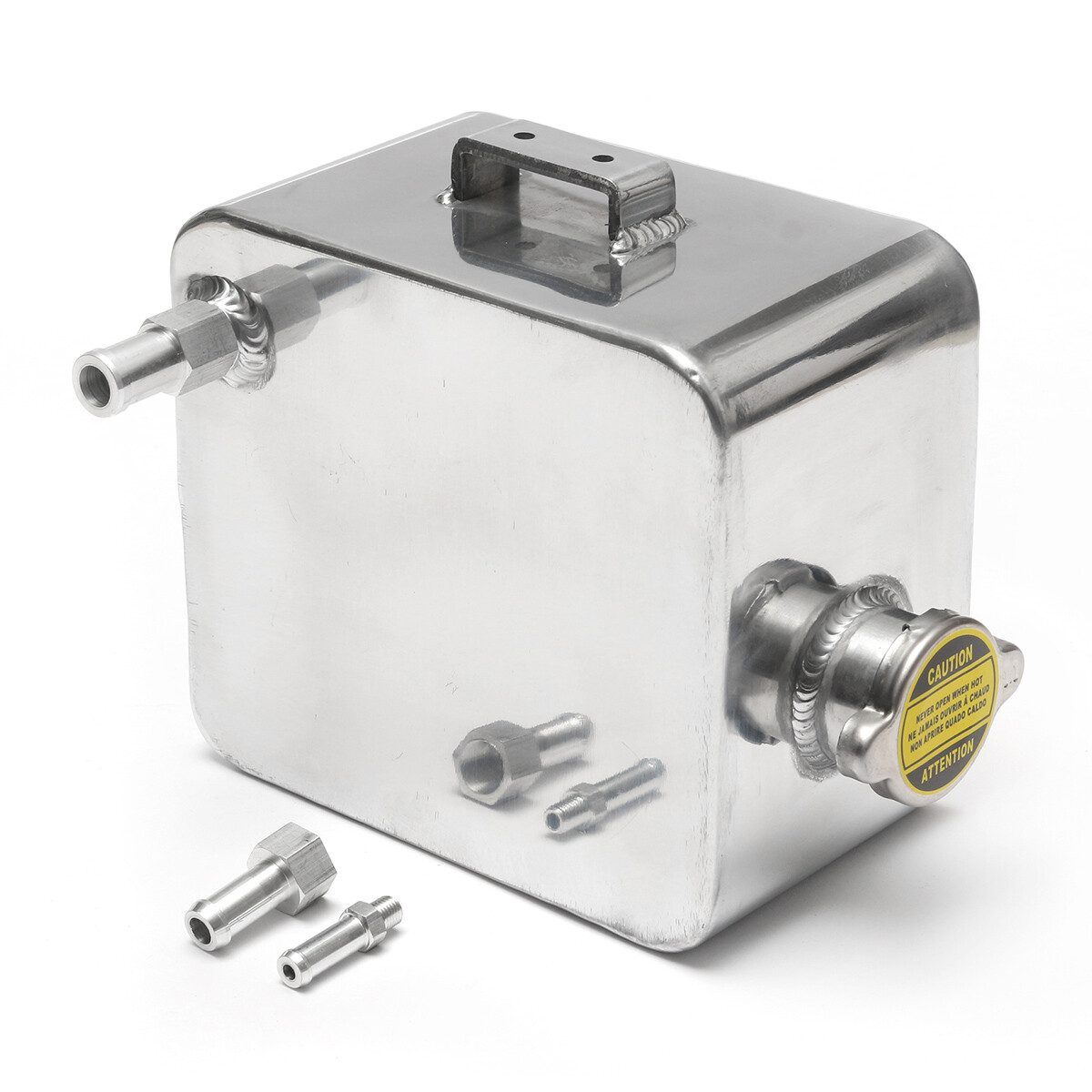 Universal 2L Aluminum Coolant Water Expansion Tank Bottle Header & Cap ...