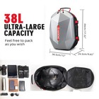 Motorcycle Tail Bag Luggage Storage Rack Bags Backpack for Honda Harley ...