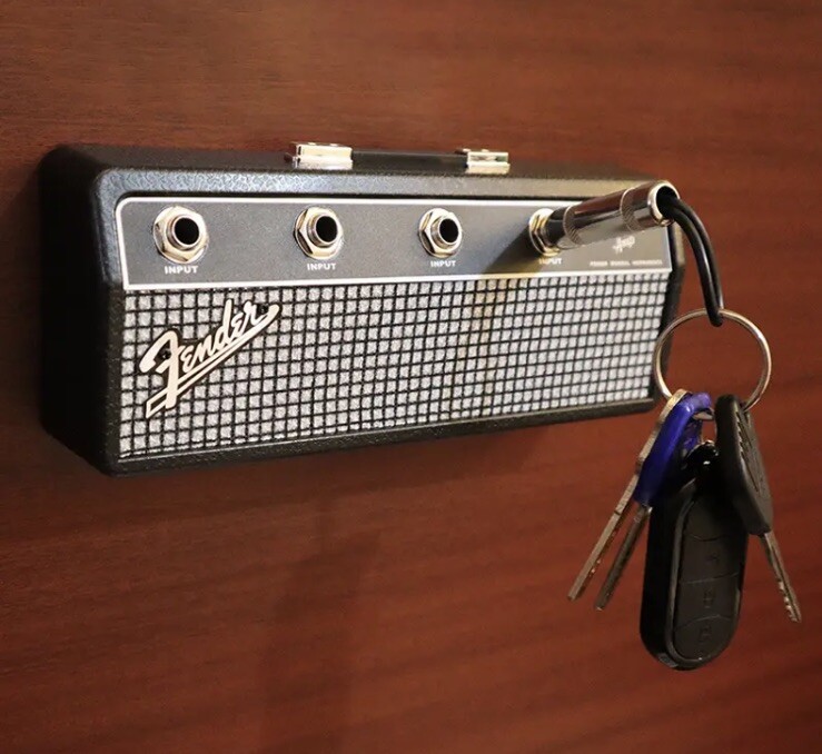 Fender Key Holder Wall Mounted Guitar Speaker Keychain Storage Box Home ...