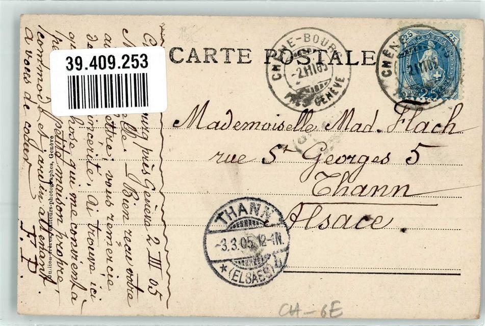 39409253 - Genève Bise glaciale Candelabre Genf 1905 | eBay.de