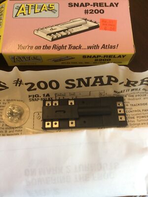 N / HO ATLAS SNAP RELAY #200 electrical power switch turnout control ...
