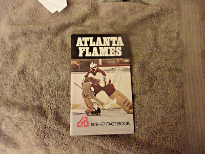 1976-77 ATLANTA FLAMES MEDIA GUIDE Yearbook DAN BOUCHARD Program PAT ...