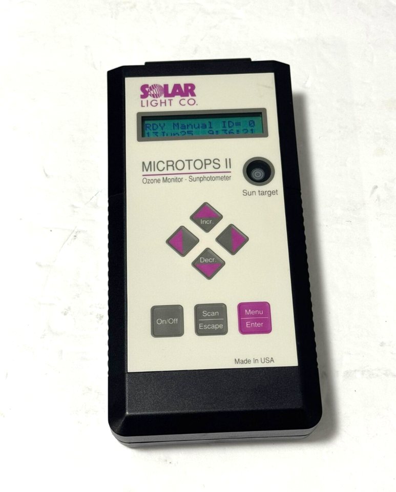 Solar Light Sunphotometer Ozone Monitor Microtops II | eBay